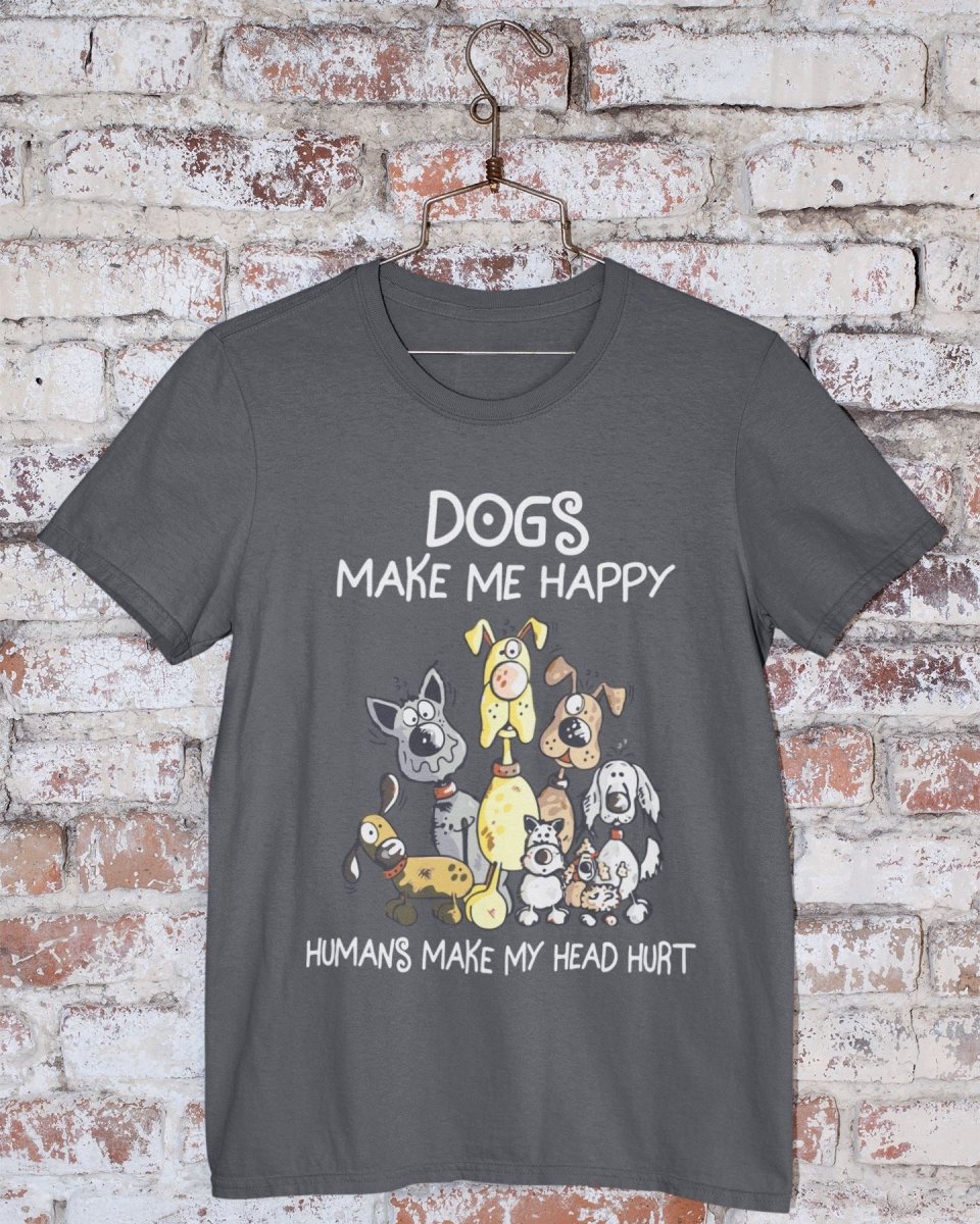 DOGS MAKE ME HAPPY TEE – DOGSTROM